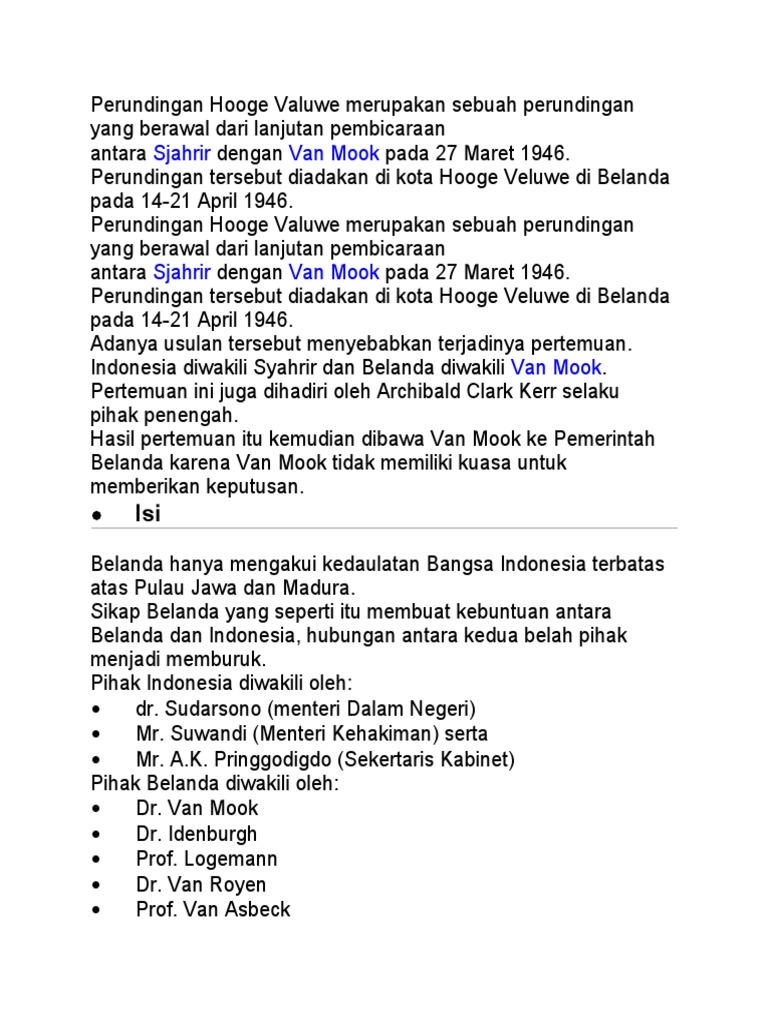 Perundingan Hooge | PDF