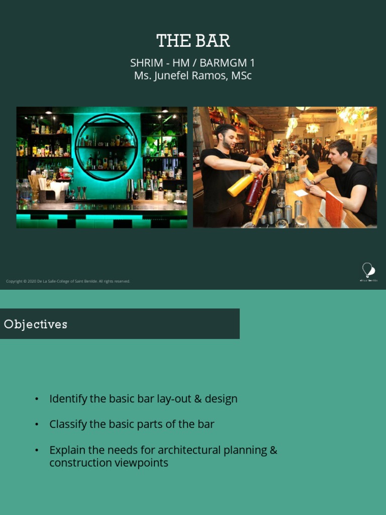 The Bar | PDF | Bar (Establishment) | Drink