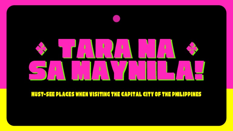 Neon Jeepney Signs Fun Manila Travel Spots PH Presentation | PDF