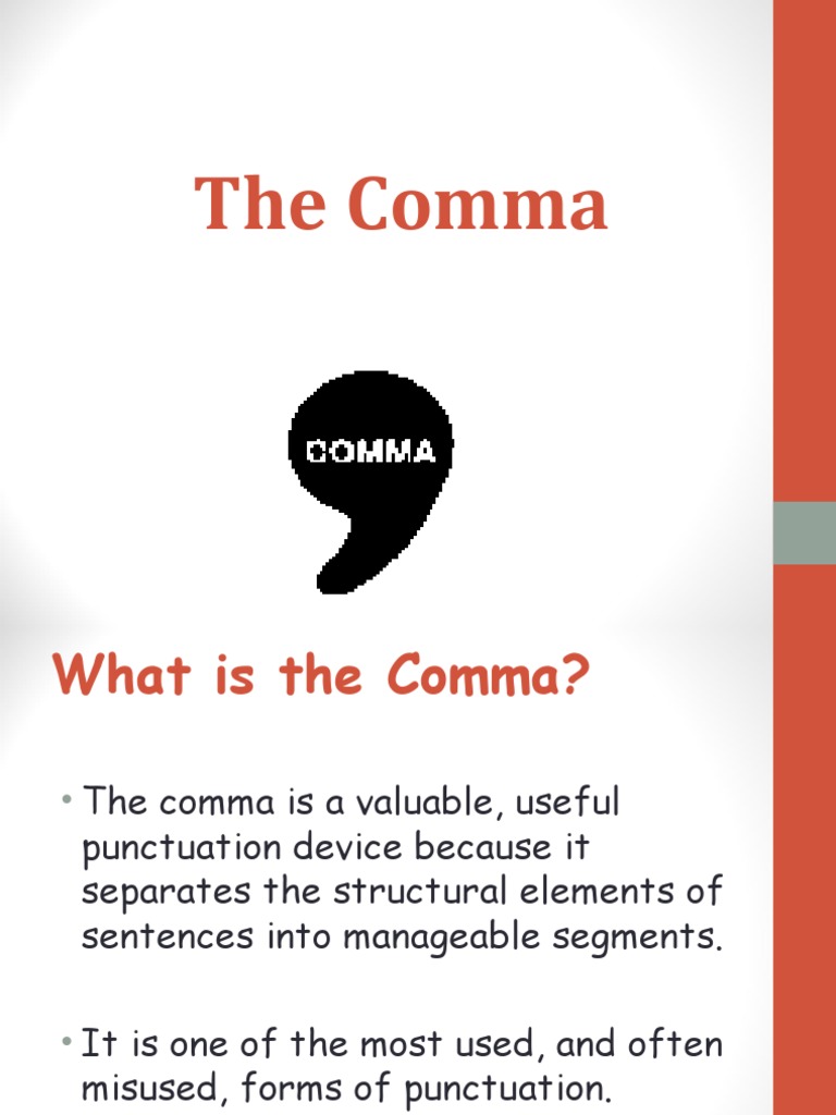 The Comma: A Guide to Its Proper Use | PDF | Comma | Phrase