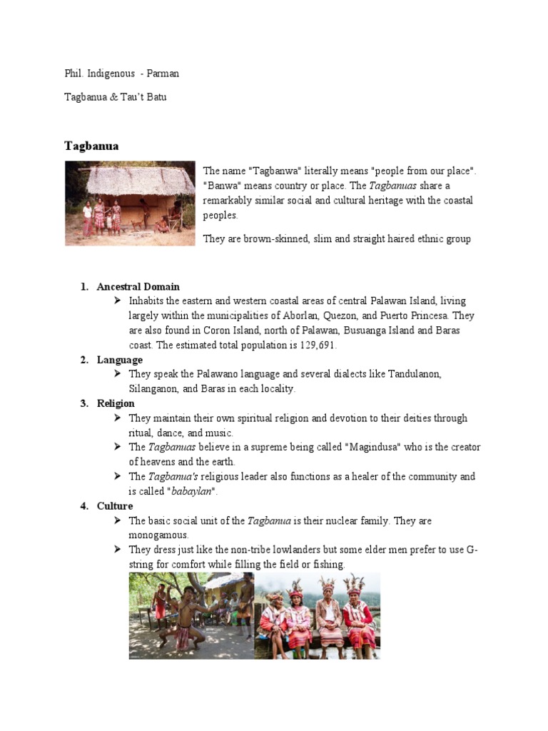 Tagbanua: 1. Ancestral Domain | PDF | Ethnicity | Ethnic Groups