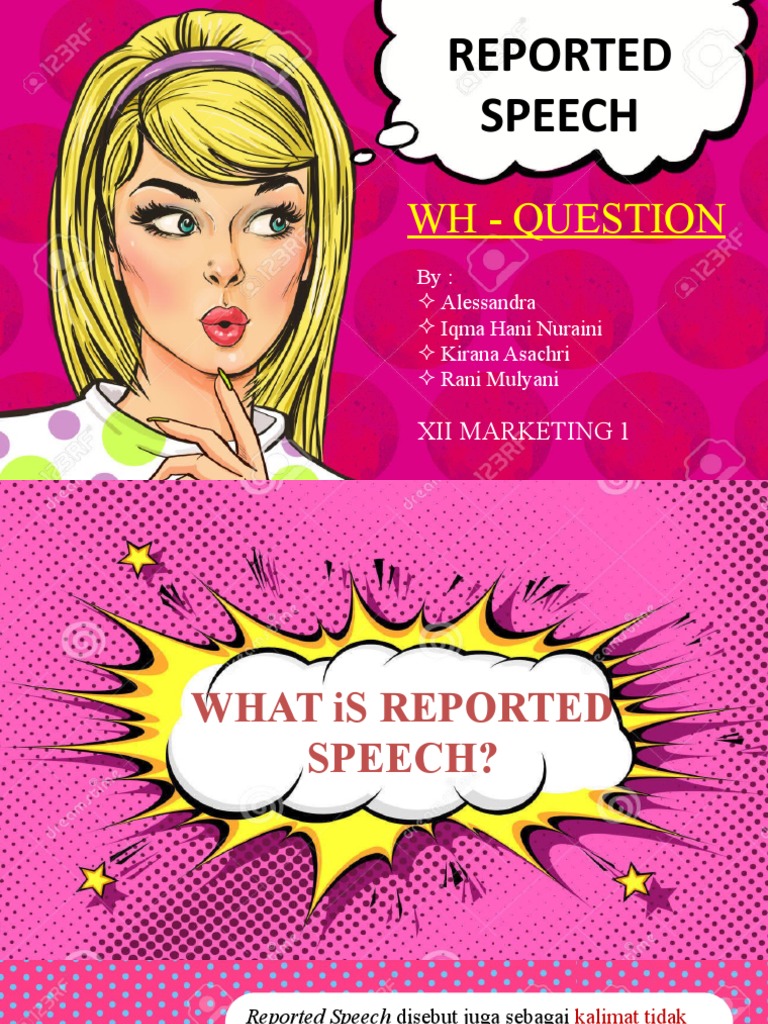 Reported Speech: WH - Question | Download Free PDF | Grammar | Language ...