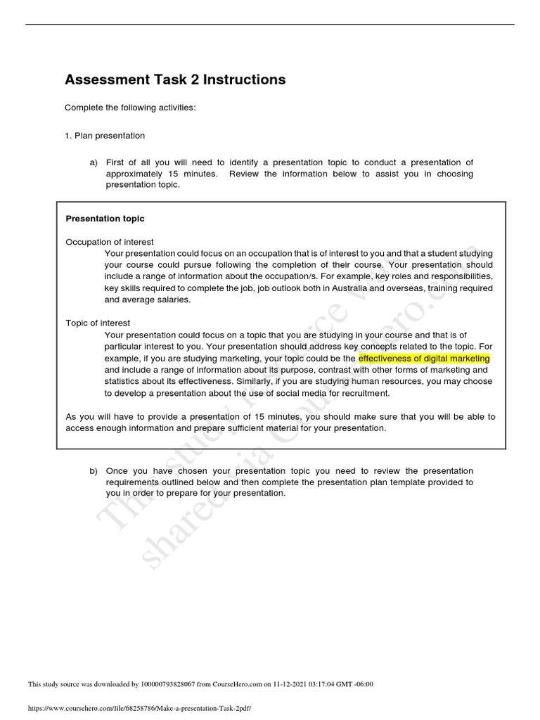 Make A Presentation Task 2 Pdf Pdf Digital Marketing Marketing