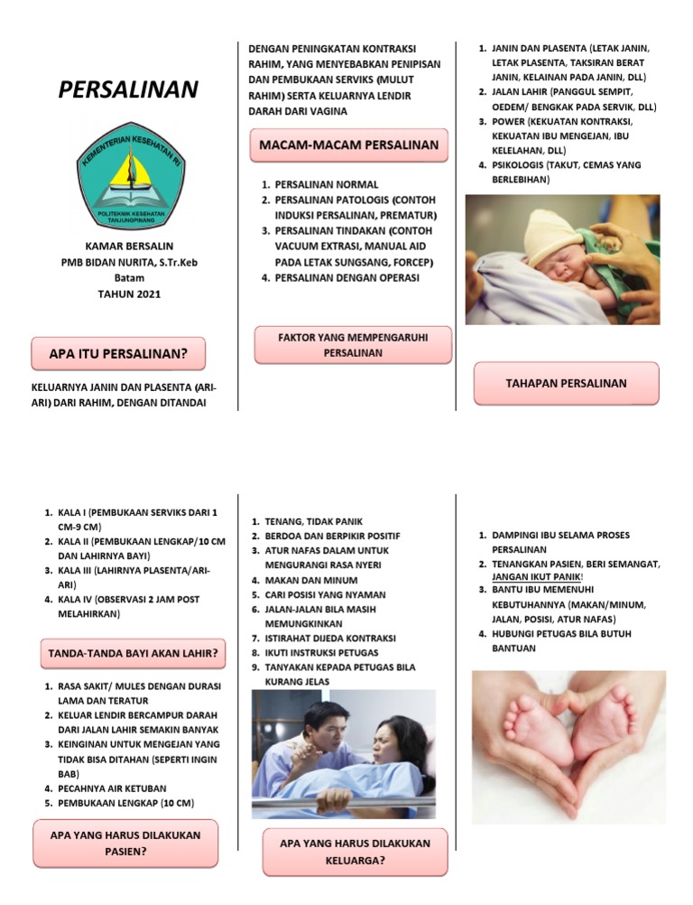 Leaflet Persalinan | PDF