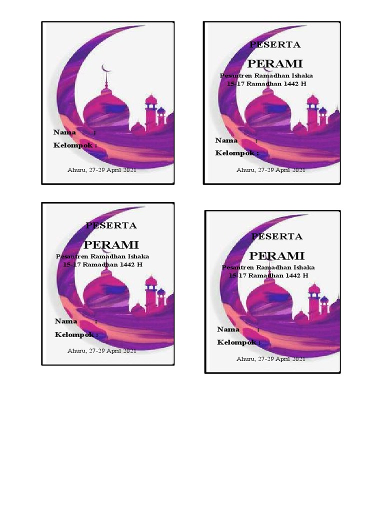 Id Card Peserta Pdf