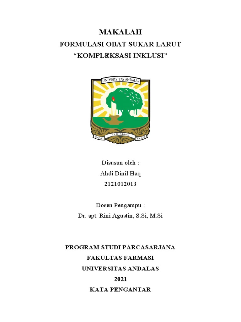 Kompleksasi Inklusi untuk Obat Sukar Larut | PDF
