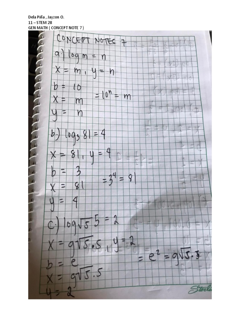 Gen Math (Concept Note 7) | PDF