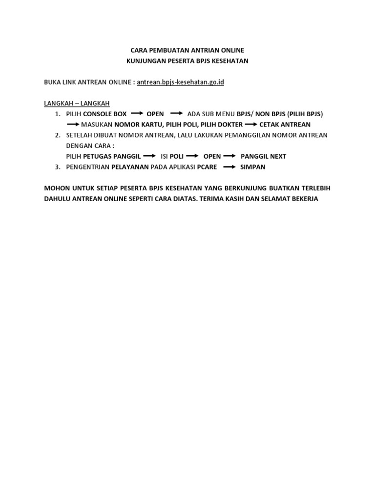 Antrean Online | PDF