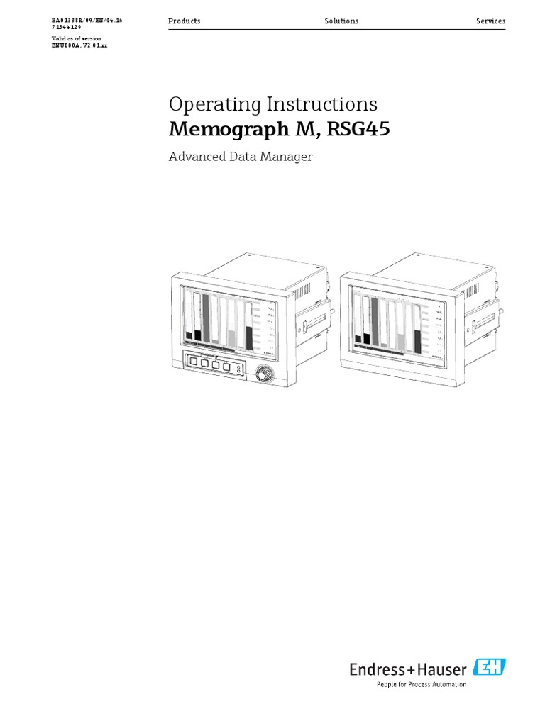 Data Logger Endress and Hausser | PDF | Menu (Computing) | Relay