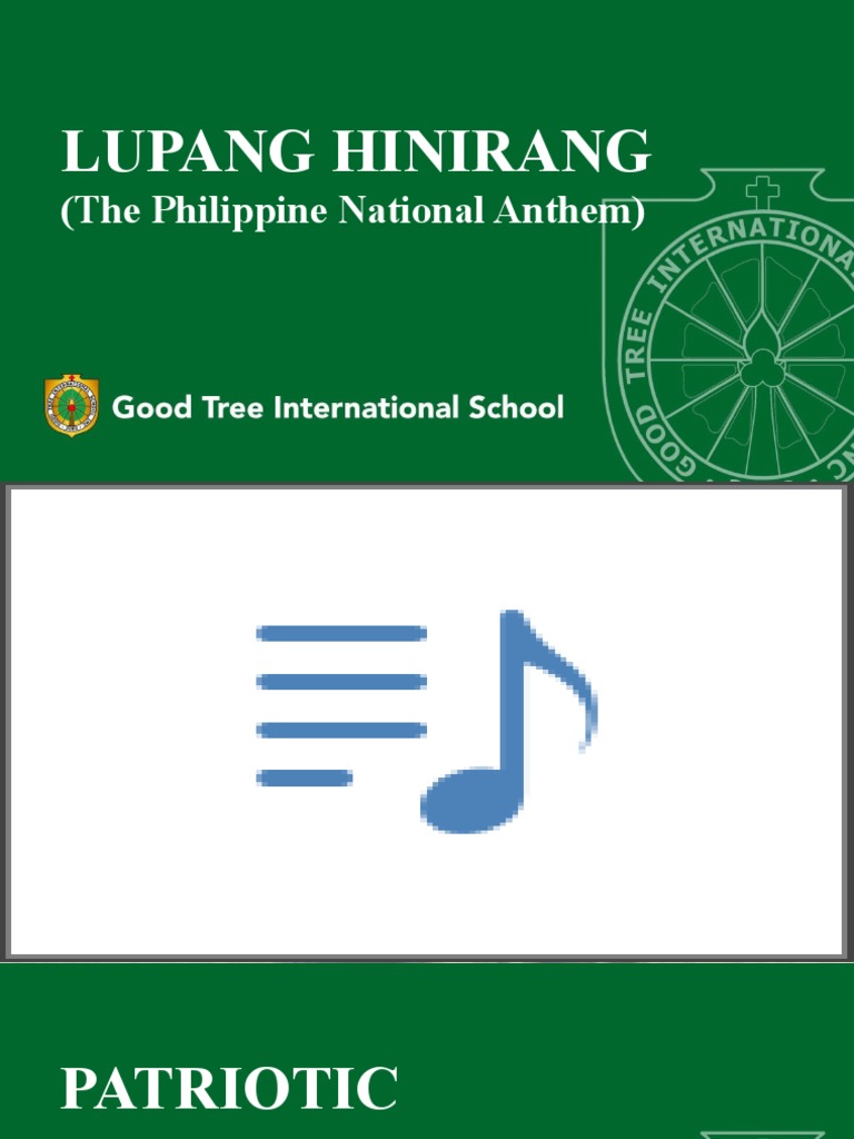 Lupang Hinirang: (The Philippine National Anthem) | PDF