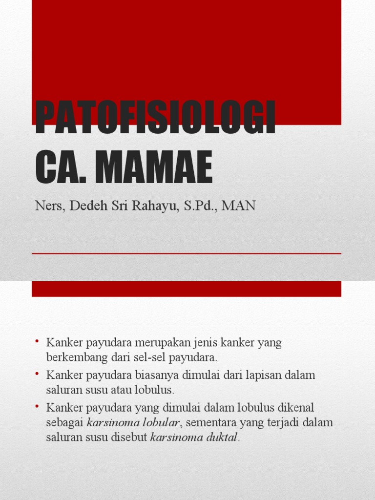 PATOFISIOLOGI Ca Mamae | PDF