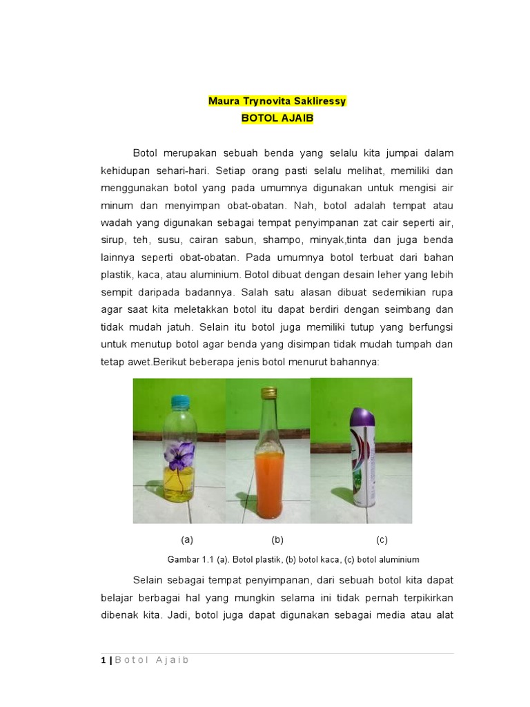 Botol Ajaib Edit | PDF
