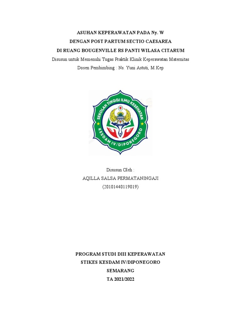 Asuhan Keperawatan Post SC Aqilla | PDF