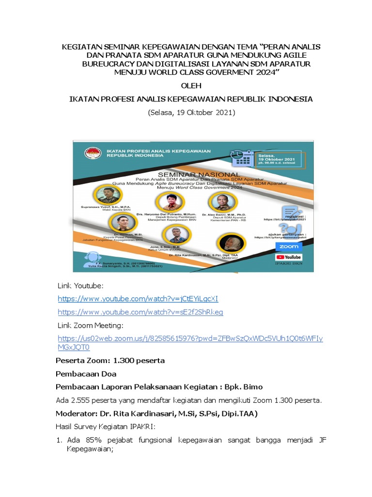 Contoh Laporan Web Binar Kepegawaian | PDF | Komputer