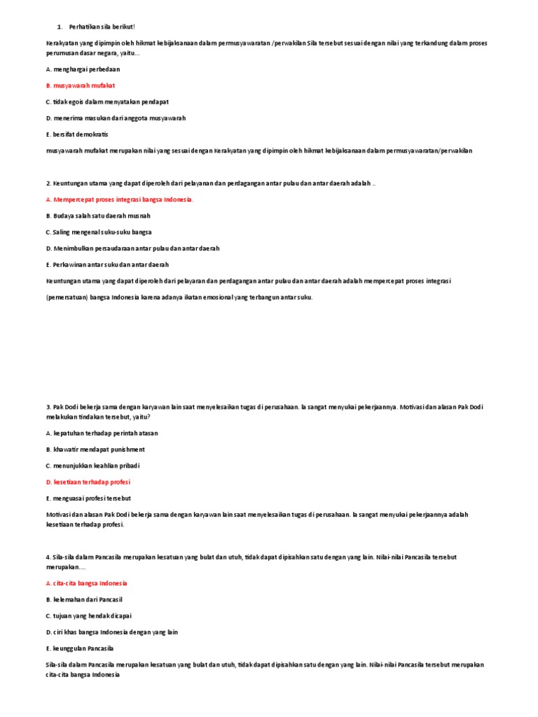 TWK 11 Okto 2021 Pembahasan | PDF