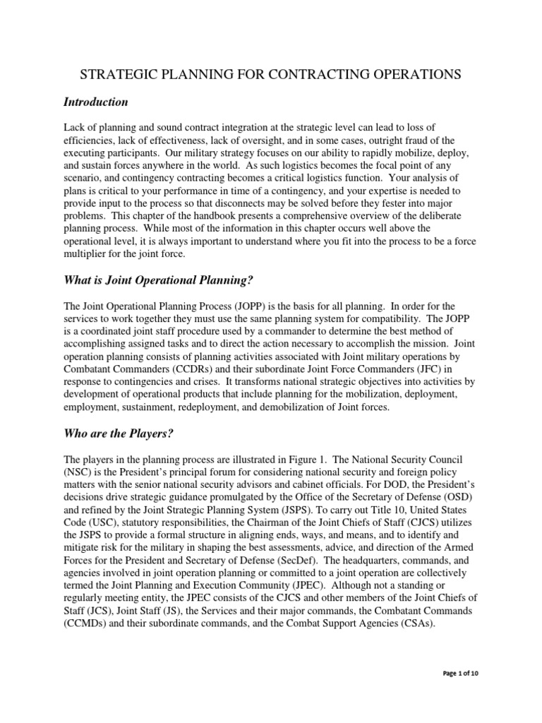 Joint Operational Planning Guide | PDF | Joint Chiefs Of Staff | United ...
