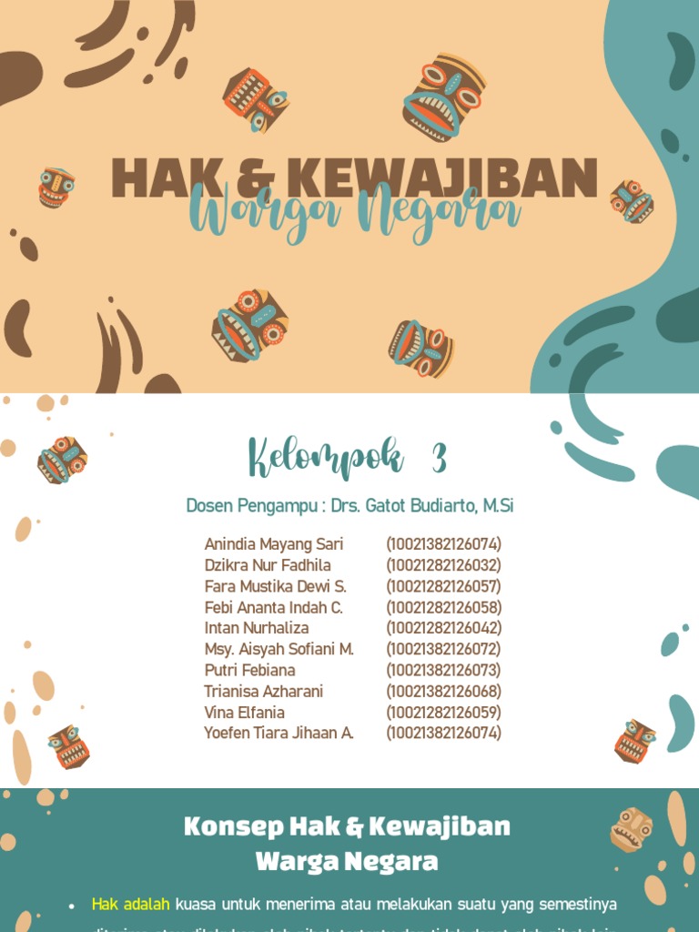 Hak dan Kewajiban Warga Negara | PDF