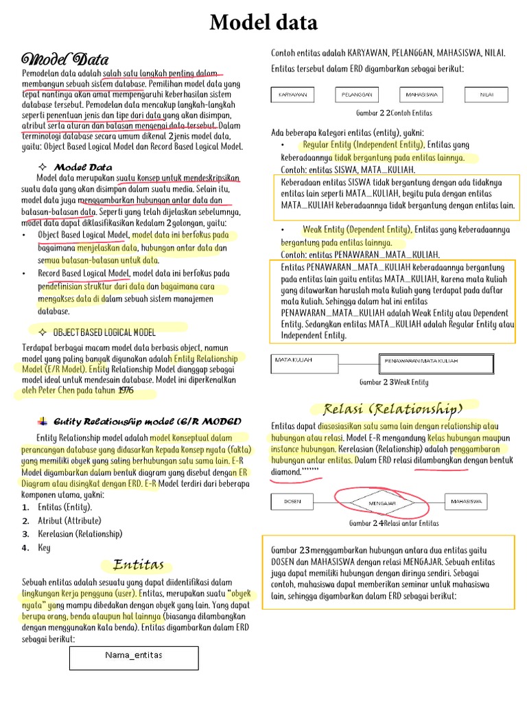 Materi RDBMS Model Data | PDF