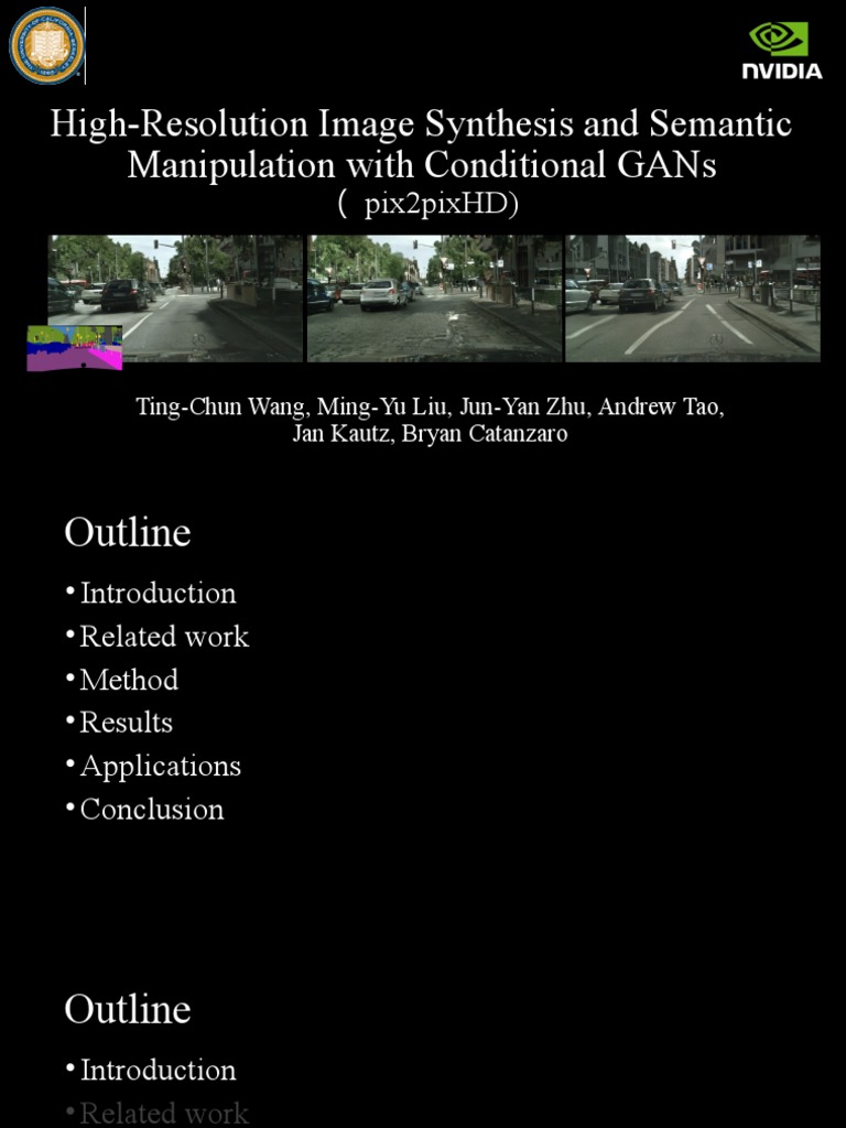 High-Resolution Image Synthesis and Semantic Manipulation With Conditional Gans | Download Free ...