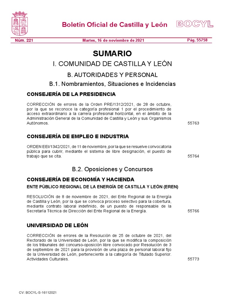 Bocyl S 16/11/2021 | Descargar gratis PDF | Gobierno local | Economias