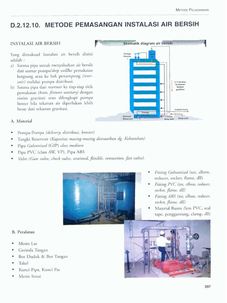 Metode Instalasi Air Bersih | PDF
