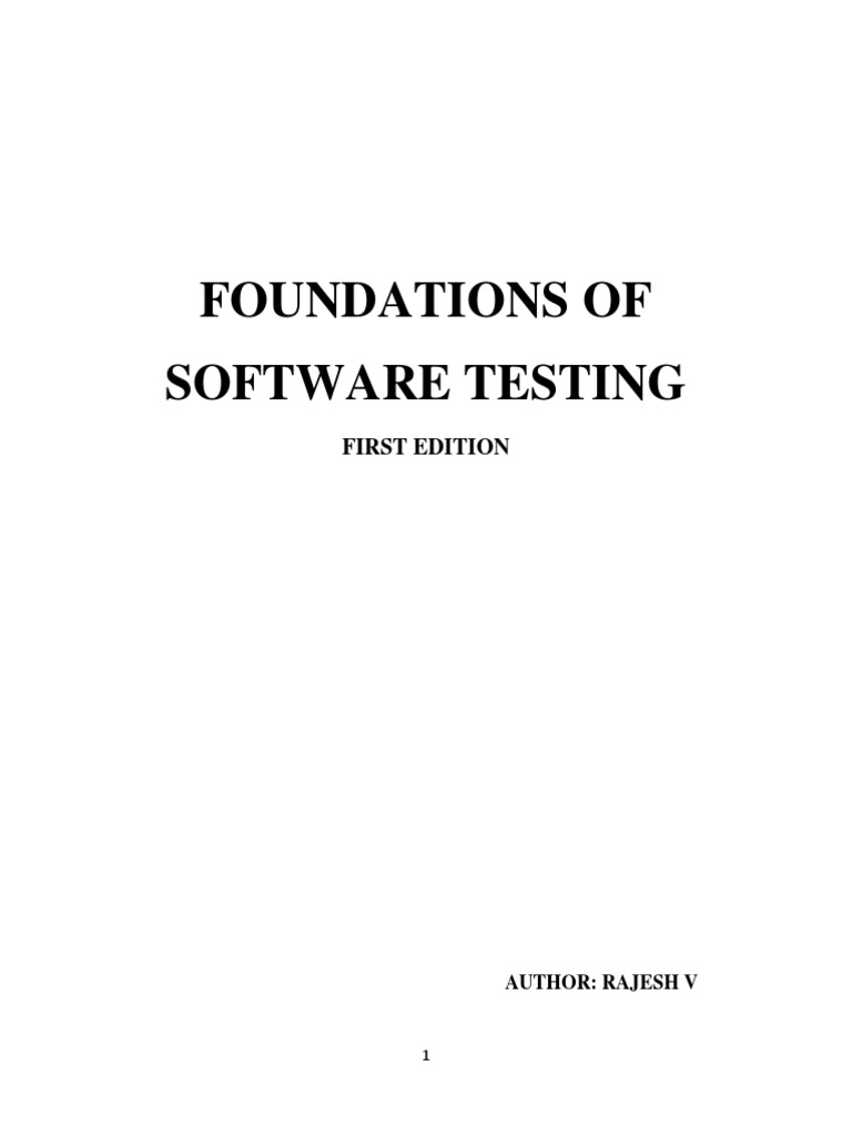 Software Testing Edition 1 | PDF | Software Testing | Agile Software ...