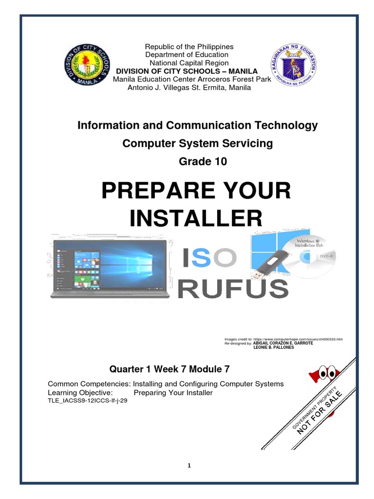 Vergara 10-1 Module 7 TLE Q2 | PDF | Usb Flash Drive | Booting