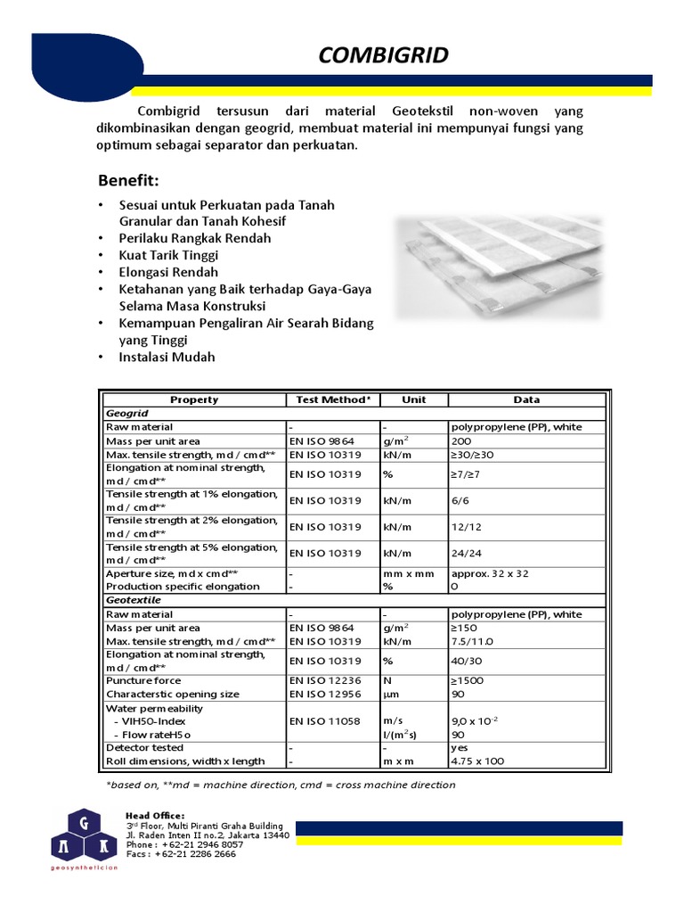 AGK - Brosur Combigrid | PDF | Strength Of Materials | Road