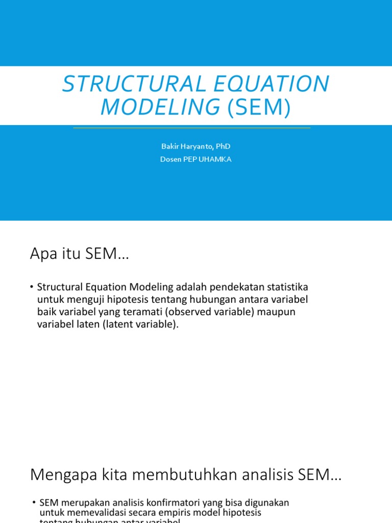 Materi SEM Statistika | PDF