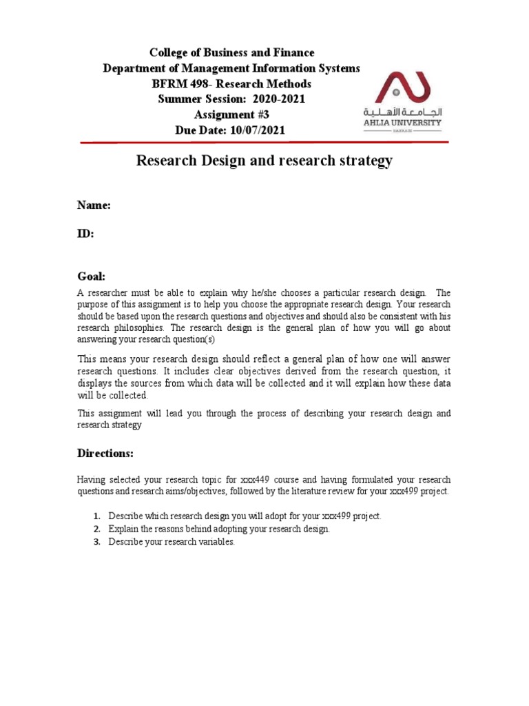 Research Design and Research Strategy | PDF | Quantitative Research | Data