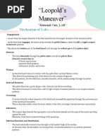 Mechanism of Labour | PDF | Pelvis | Anatomical Terms Of Motion