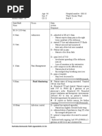 Sample Dar Charting | PDF | Pain | Medical Specialties