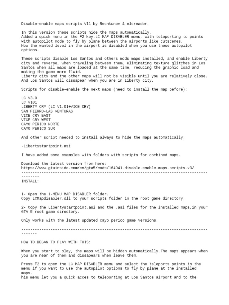 Readme Disable-Enable Maps Scripts | PDF | Software | Computing