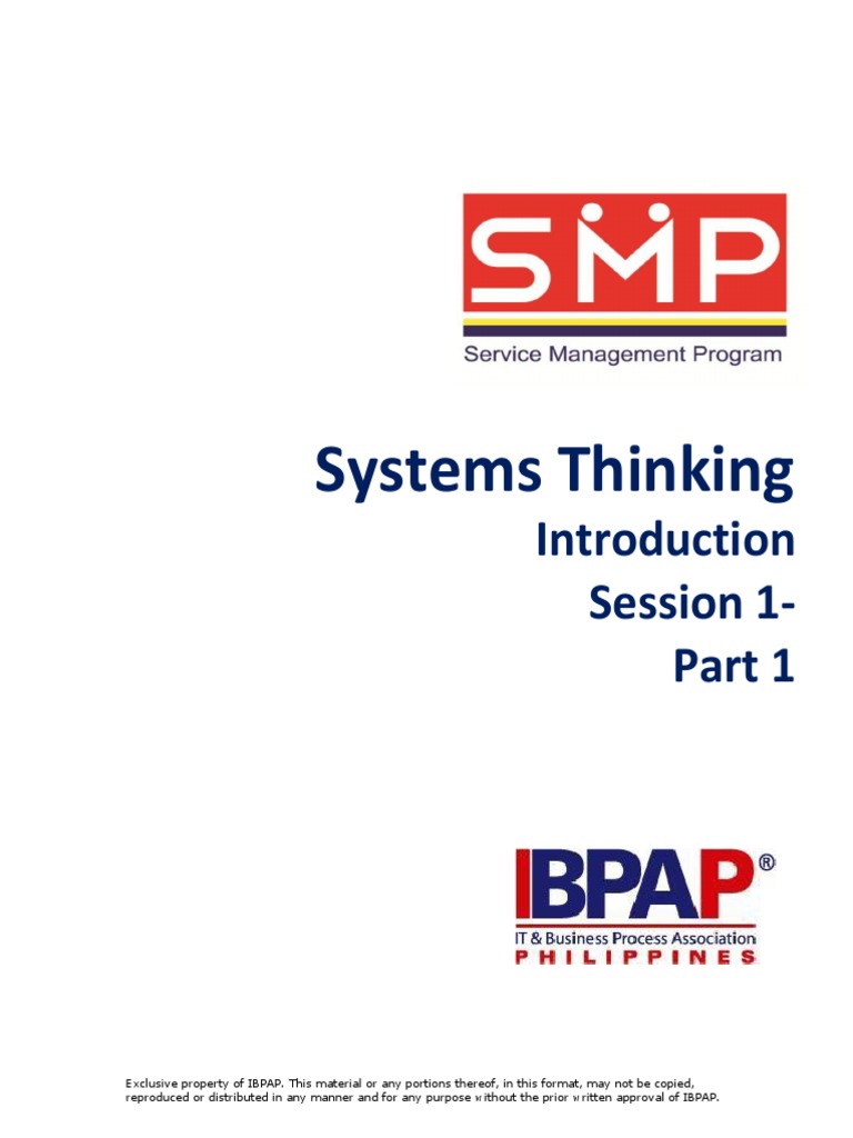Systems Thinking Introduction | PDF | System | Systems Theory