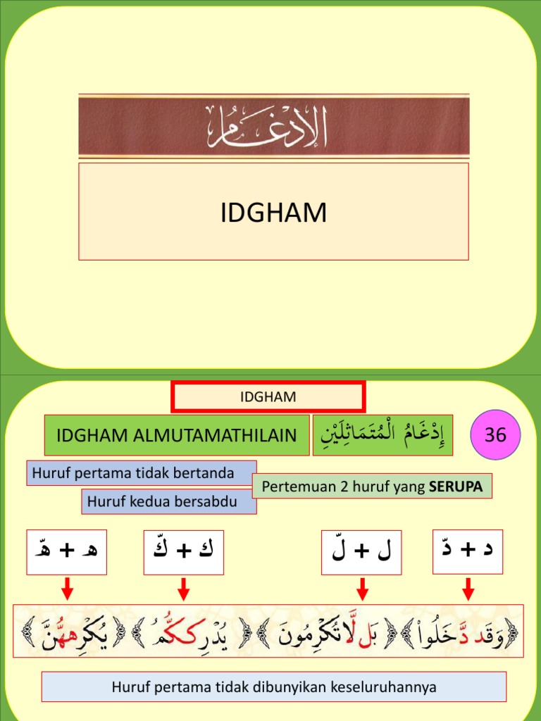 002 Idgham Nun Sukun Mim Sukun | PDF