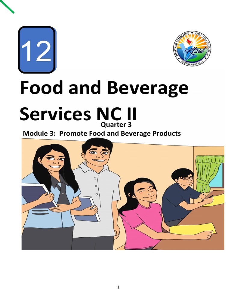 FOOD and BEVERAGE Services NC II Quarter 3 Module 3 Weeks 9 12 SDO ...