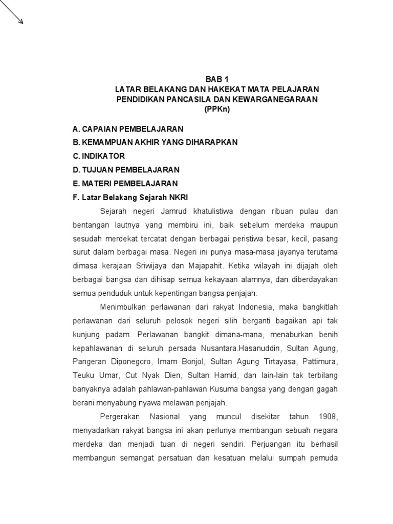 Bahan Ajar Kondas Dan Materi PKN SD | PDF