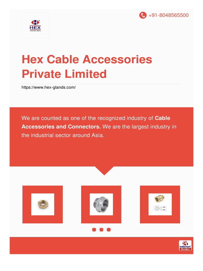 Hex Cable Accessories Private Limited | PDF | Manufactured Goods ...