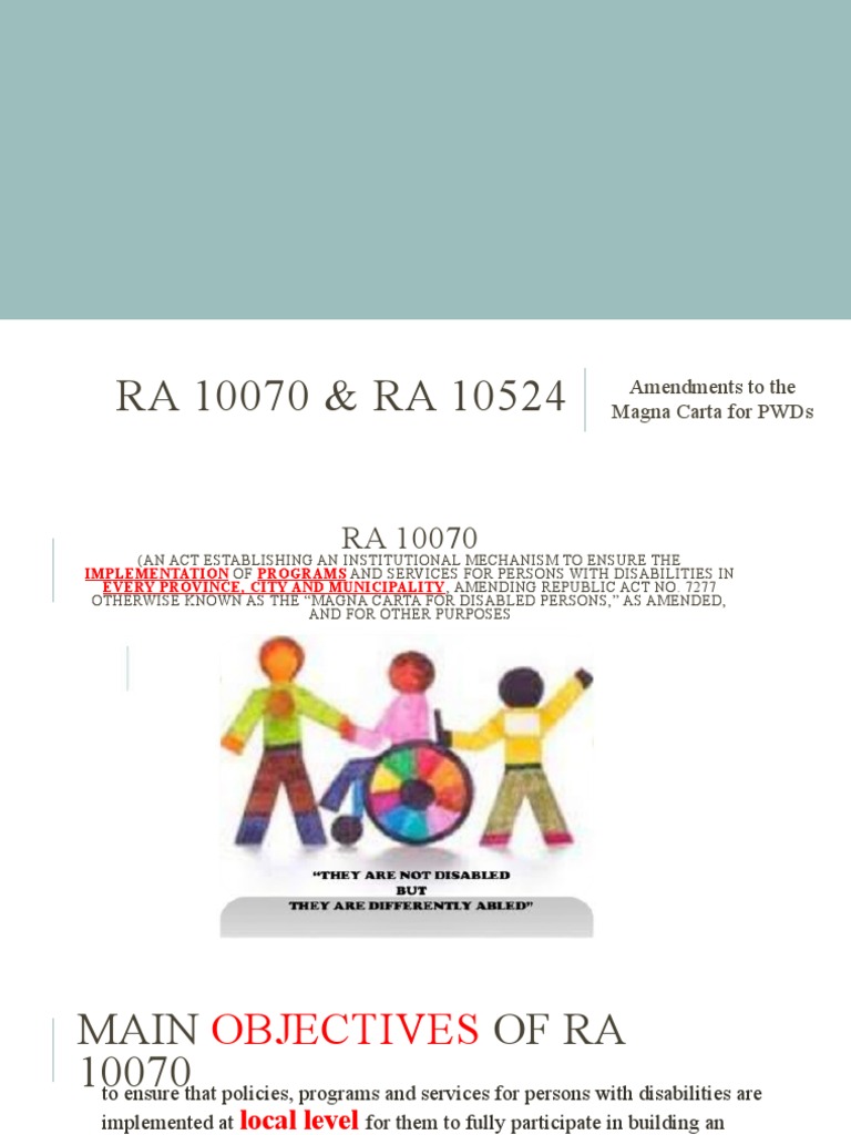 AGRA (GROUP 4) - 3 Ra-10070-Ra-10524-V2 | PDF | Disability | Regulatory ...