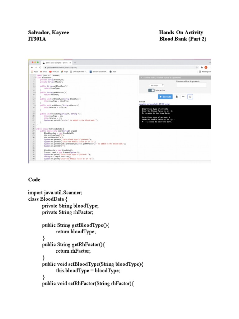 SALVADOR - 05 Hands On Activity 1 ARG | PDF