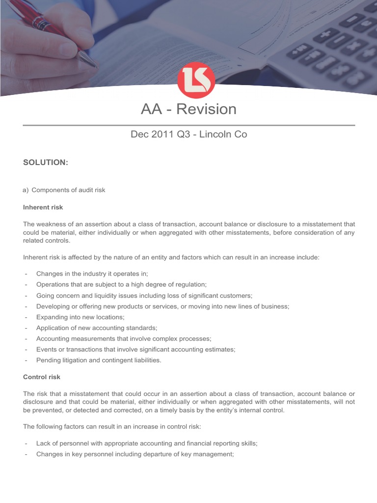 AA - Revision: Dec 2011 Q3 - Lincoln Co | Descargar gratis PDF ...
