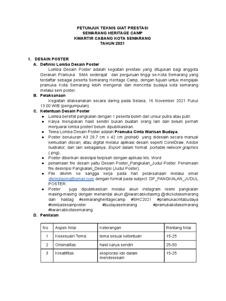 Petunjuk Pelaksanaan Giat Prestasi | PDF