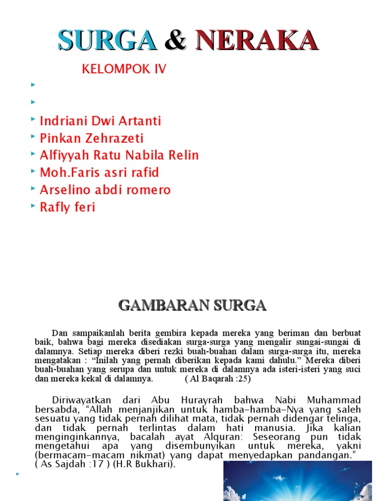 Gambaran Surga dan Neraka dalam Islam | PDF | Agama & Spiritualitas