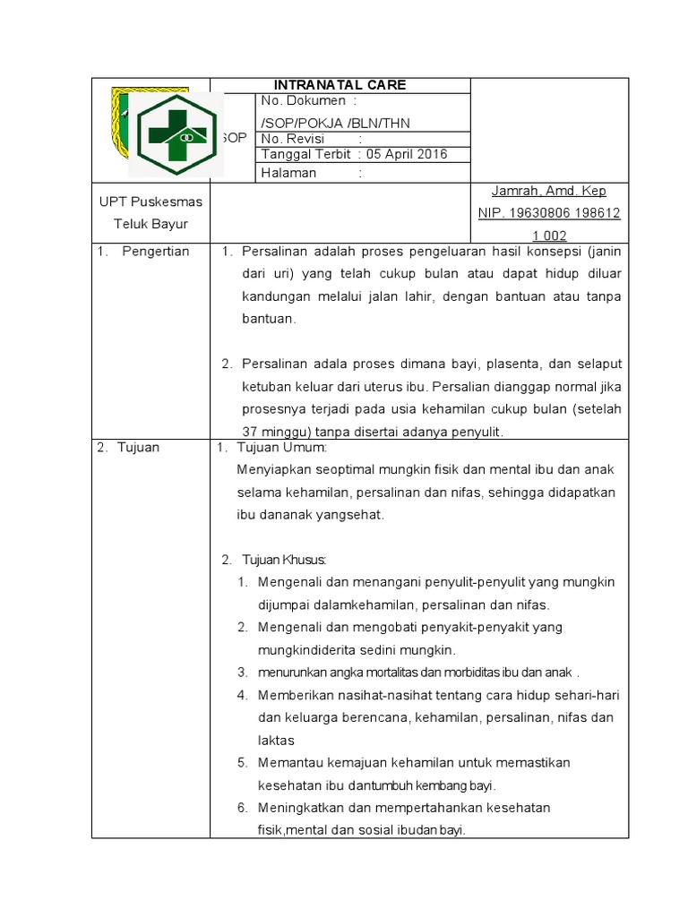 Sop Inc | PDF | Kesehatan Holistik