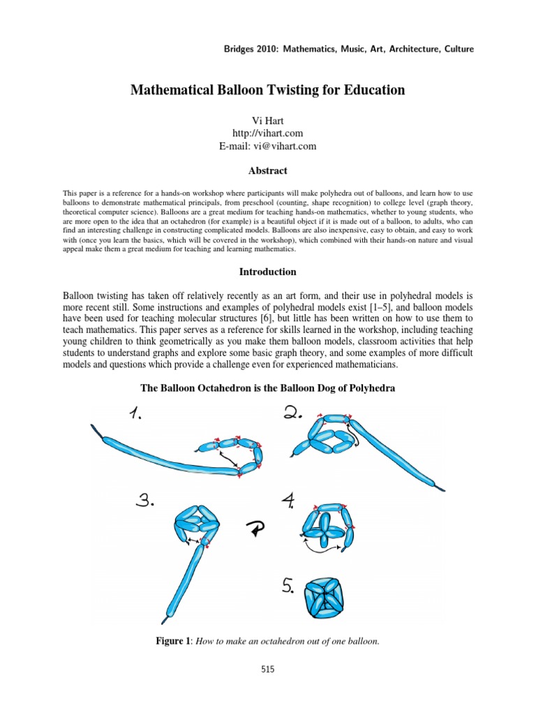 Mathematical Balloon Twisting | PDF | Linear Programming | Geometry