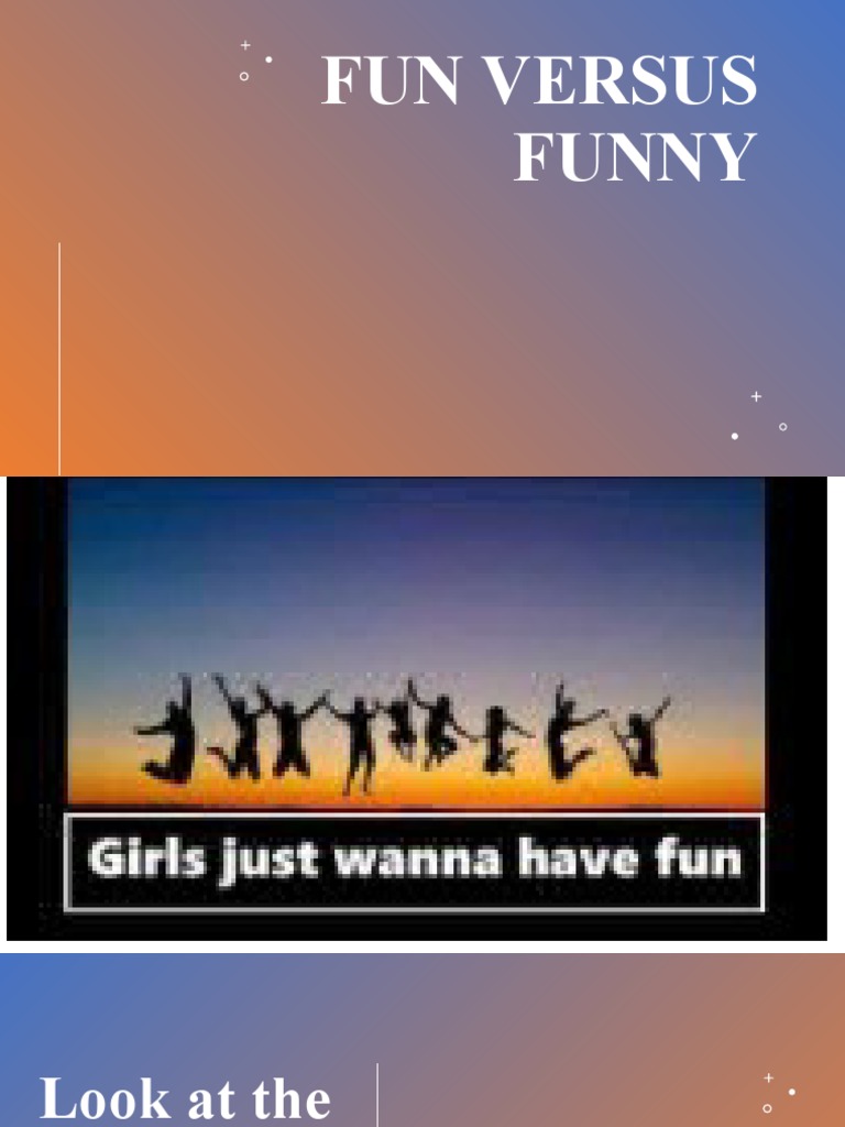 Fun or Funny | PDF