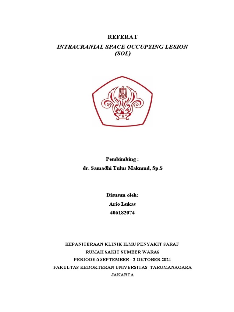 Referat SOL Intrakranial | PDF