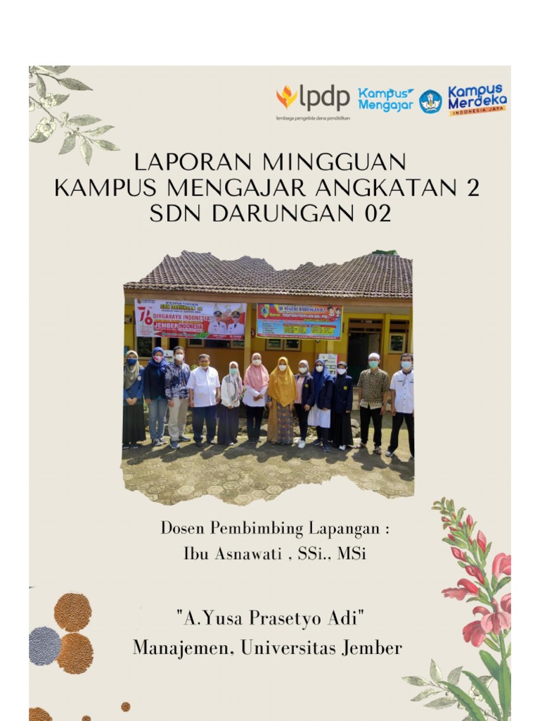 LAPORAN Minggu Kesembilan 9 SDN DARUNGAN 02 | PDF