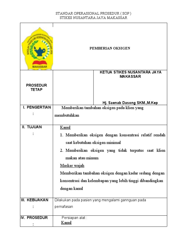 SOP Manajemen Nyeri Benar | PDF