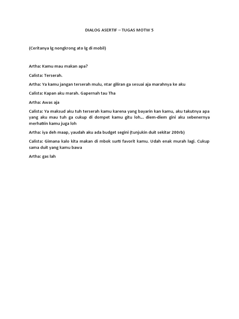 Dialog Asertif | PDF